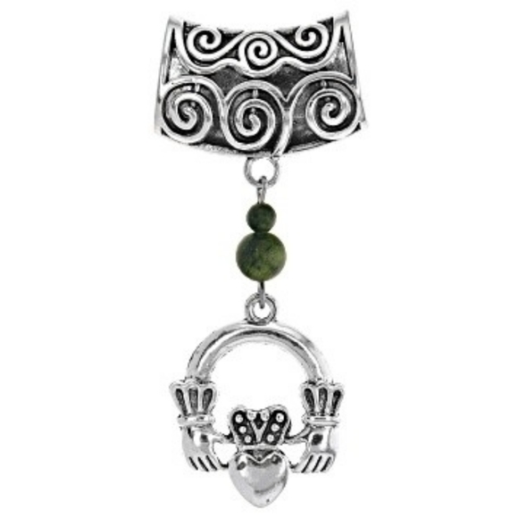 Ireland | Accessories | Marble Base Metal Claddagh Scarf Ring | Poshmark